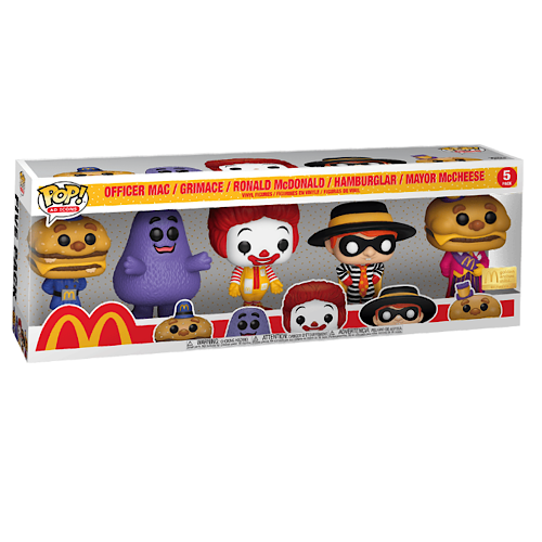 Officer Mac/ Grimace/ Ronald McDonald/ Hamburglar/ Mayor McCheese, 5-P ...