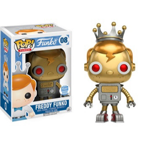 Freddy Funko, Robot, Gold, Funko Shop Exclusive, LE2000, #08, (Conditi ...