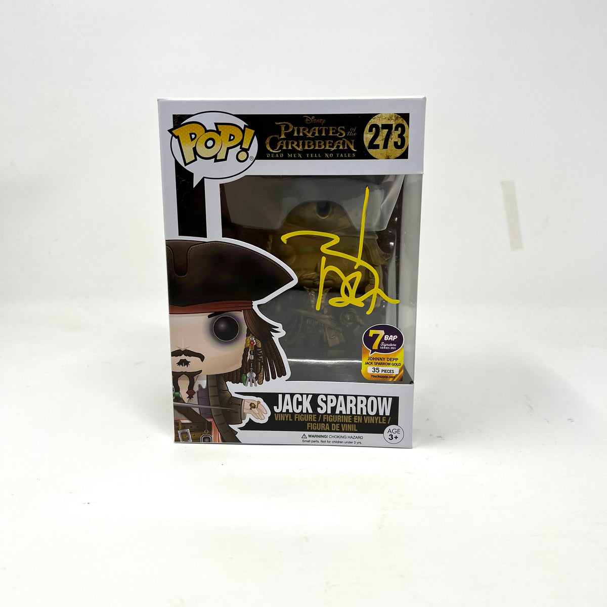 Jack Sparrow, Gold, 7BAP Signature, LE35, #273, (Condition 7.5/10) – Smeye World