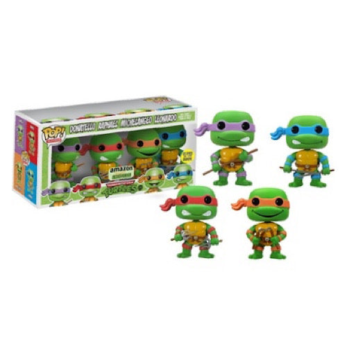 Teenage Mutant Ninja Turtles, Glow, Amazon Exclusive, 4-Pack, (Conditi ...
